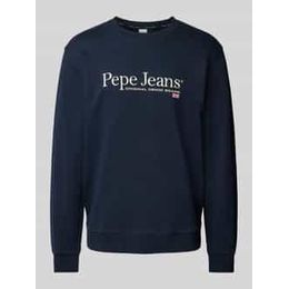 Pepe Jeans Sweatshirt mit Label-Print Modell 'SEAN'