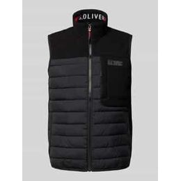 s.Oliver RED LABEL Regular Fit Steppweste mit Kontrast-Details