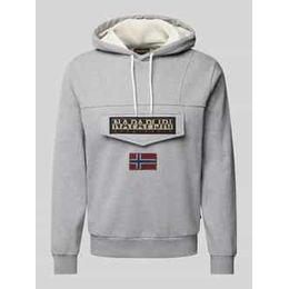 Napapijri Hoodie mit Label-Patch Modell 'BURGEE'