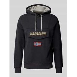 Napapijri Hoodie mit Label-Patch Modell 'BURGEE'