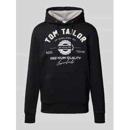 Tom Tailor Regular Fit Hoodie mit Logo Print