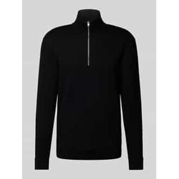 Selected Homme Sweatshirt mit Troyer-Kragen Modell 'MANUEL'