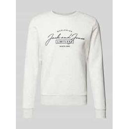 Jack & Jones Sweatshirt mit Label-Print Modell 'FERRIS'