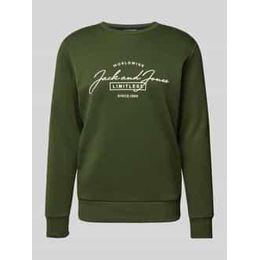 Jack & Jones Sweatshirt mit Label-Print Modell 'FERRIS'