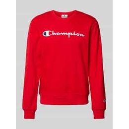 Champion Sweatshirt mit Label- und Logo-Stitching