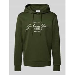 Jack & Jones Hoodie mit Label-Print Modell 'FERRIS'