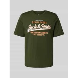 Jack & Jones T-Shirt mit Label-Print Modell 'ELOGO'