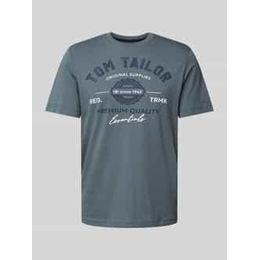 Tom Tailor Regular Fit T-Shirt mit 1/2-Arm aus reiner Baumwolle