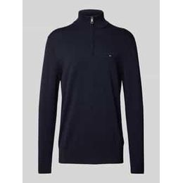 Tommy Hilfiger Regular Fit Strickpullover mit Stehkragen