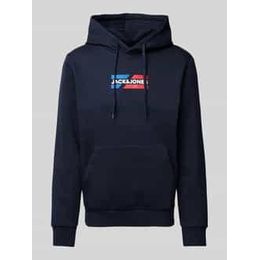 Jack & Jones Hoodie mit Label-Print Modell 'ECORP'