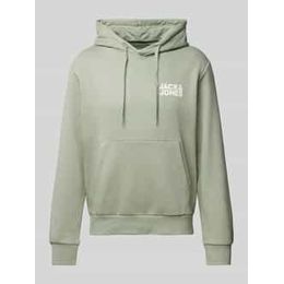 Jack & Jones Hoodie mit Label-Print Modell 'ECORP'