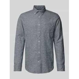 Slim Fit Freizeithemd Button-Down-Kragen Modell 'BLUNORRIS'