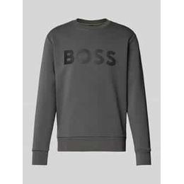 BOSS Green Sweatshirt mit Label-Print Modell 'Salbo'