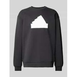 adidas Sportswear Sweatshirt mit Label-Print