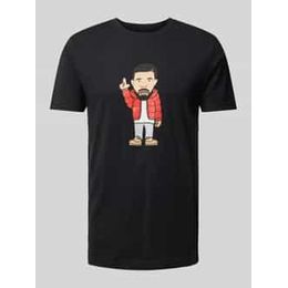 Mister Tee T-Shirt mit Rundhalsausschnitt Modell 'KANADA SKETCH'