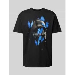 Mister Tee T-Shirt mit Motiv-Print Modell 'LE PAPILLON'