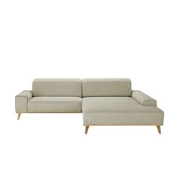 Höffner Ecksofa Fred ¦ grün ¦ Maße (cm): B: 298 H: 84 T: 203