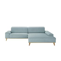 Höffner Ecksofa Fred ¦ blau ¦ Maße (cm): B: 298 H: 84 T: 203