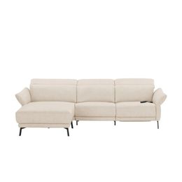 Wohnwert Ecksofa Leder Bellana ¦ beige ¦ Maße (cm): B: 291 H: 101 T: