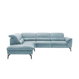 Hukla Ecksofa Luisa ¦ blau ¦ Maße (cm): B: 298 H: 106 T: 258