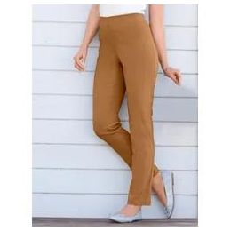 Mendler Dehnbund-Hose STEHMANN Gr. 235, Extrakurzgrößen, braun (cognac) Damen Hosen