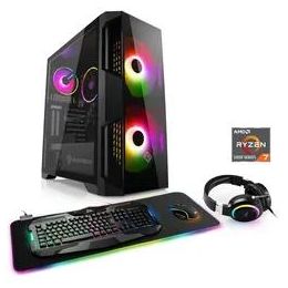 CSL Gaming-PC "RGB Edition V28751" Computer Gr. Microsoft Windows 11 Home (64 Bit), 32 GB RAM 1000 GB SSD, schwarz