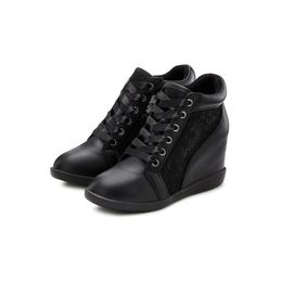 Lascana Sneaker schwarz Gr. 39 für Damen. Mit Spitze