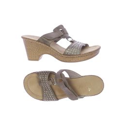 Rieker Damen Sandale, beige, Gr. 39