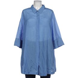 Selection by Ulla Popken Damen Bluse, blau, Gr. 50