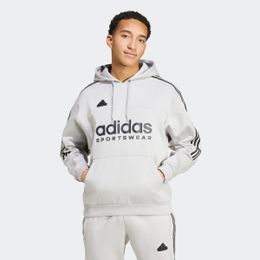 Kapuzensweatshirt adidas Sportswear "M TIRO FL HDY" Gr. XL, grau (grey two / black) Herren Sweatshirts