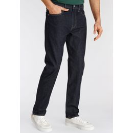 Levi's Tapered-fit-Jeans LEVI'S "502 TAPER" Gr. 30, Länge 30, blau (schwarz indigo), Herren, Denim/Jeans, Obermaterial: 98% Baumwolle, 2% Elasthan, unifarben, Jeans, in elegantem, modernem Stil