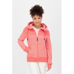 alife and kickin Kapuzensweatjacke ALIFE & KICKIN "Damen PalinaAK Z" Gr. L, rosa (ocean coral) Damen Sweatjacken