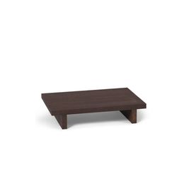 ferm LIVING - Kona Low Beistelltisch, 49 x 33,5 cm, Eiche dunkel gebeizt