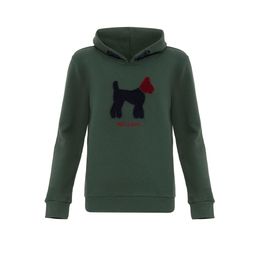 Williot Sweatshirt M&auml;dchen Gr&ouml;&szlig;e 128 dunkelgr&uuml;n / dunkelrot / schwarz