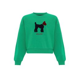 Williot Sweatshirt M&auml;dchen Gr&ouml;&szlig;e 152 gr&uuml;n / schwarz