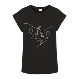 LASCANA Shirt female size L/XL Black / White