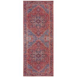 Teppich NORTHRUGS "Amata" Teppiche Gr. B: 80cm, 5mm, L: 200cm, rot Orientalisch, Läufer, Vintage, Wohnzimmer, Schlafzimmer, Esszimmer