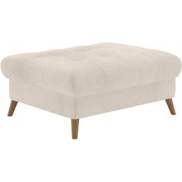 Hockerbank Home Affaire "Blackburn II" Hocker Gr. B/H/T: 102cm x 46cm x 82cm, Soft clean, beige (novaclean avanti 4 ecru) Passend zu der Garnitur, wahlweise mit Kaltschaum