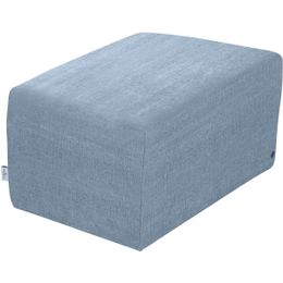 Hocker Tom Tailor HOME "LAZY" Gr. B/H/T: 72cm x 38cm x 45cm, Vintage Webstoff TUS, blau (sky tus 6) Polsterhocker