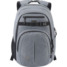 Schulrucksack Nitro "Chase" Gr. B/H/T: 37cm x 51cm x 23cm, schwarz (schwarz noise), Kinder, Polyester, Rucksäcke, Alltagsrucksack, Rucksack für Freizeit, Schule, Arbeit und Reise