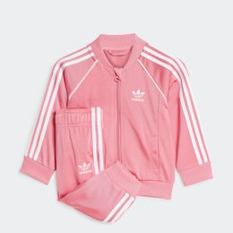 Trainingsanzug adidas originals "SST TRACKSUIT" Gr. 68, rosa (rose tone) Kinder Sportanzüge