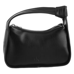 Mini Bag Calvin Klein Jeans "KNOTTED MINI BLOCK20" Gr. B/H/T: 21 cm x 12,5 cm x 8 cm, schwarz (black) Damen Taschen kleine Tasche, Henkeltasche, mit Knotendetail, knotted