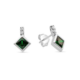 Paar Ohrstecker Lady, silber (silber 925), Ohrringe, Damen