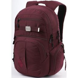 Schulrucksack Nitro "Hero" Gr. B/H/T: 38cm x 52cm x 23cm, rot (wine) Kinder Rucksäcke Alltagsrucksack, Großer Freizeitrucksack, Schule, Arbeit und Reise