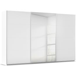 Schwebetürenschrank Rauch "Kleiderschrank Schrank Garderobe AGORDO mit Dekor- oder Hochglanzfront" Schränke Gr. B/H/T: 360 cm x 229 cm x 62 cm, 3 St., weiß (alpinweiß, hochglanz weiß) durchdachte Innenausstattung, in 4 Breiten und 2 Höhen MADE IN GERMANY