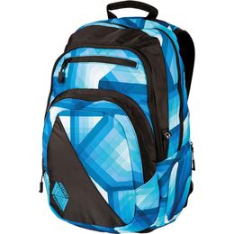 Schulrucksack Nitro "Stash 29" Gr. B/H/T: 32cm x 49cm x 22cm, blau (geo ocean) Kinder Rucksäcke Alltagsrucksack, Rucksack für Freizeit, Schule, Arbeit und Reise