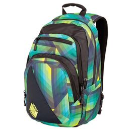 Schulrucksack Nitro "Stash 29" Gr. B/H/T: 32cm x 49cm x 22cm, grün (geo grün), Kinder, Polyester, Rucksäcke, Alltagsrucksack, Rucksack für Freizeit, Schule, Arbeit und Reise