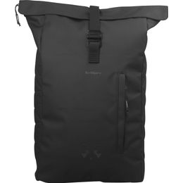 Laptoprucksack KATTBJØRN "Rolltop, Black" Gr. B/H/T: 41 cm x 49 cm x 13,5 cm, schwarz (black) Herren Rucksäcke