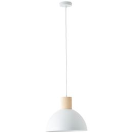 Pendelleuchte Brilliant "Daintree" Lampen Gr. Ø 34cm, weiß (weiß, natur) Hängelampe, E27, MetallHolz