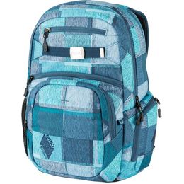 Schulrucksack Nitro "Hero" Gr. B/H/T: 38cm x 52cm x 23cm, blau (zebra ice), Kinder, Polyester, Rucksäcke, Alltagsrucksack, Großer Freizeitrucksack, Schule, Arbeit und Reise